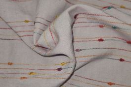 Lady McElroy Stitch Bobble - Linen Mix Chambray - Lady McElroy Fabrics